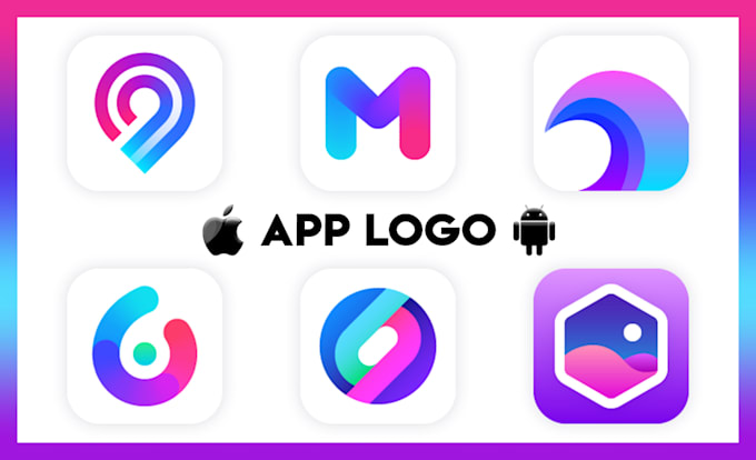 Design modern minimalist mobile app logo and flat app icon by Logo ...