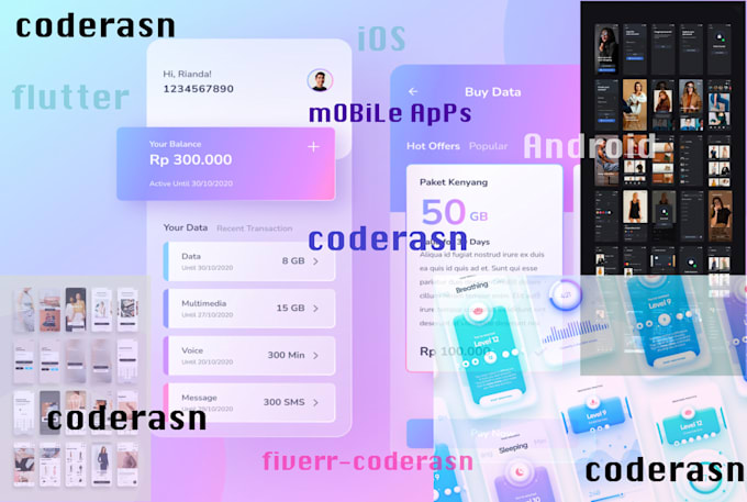 Create mobile apps development in swift java flutter node js by ...