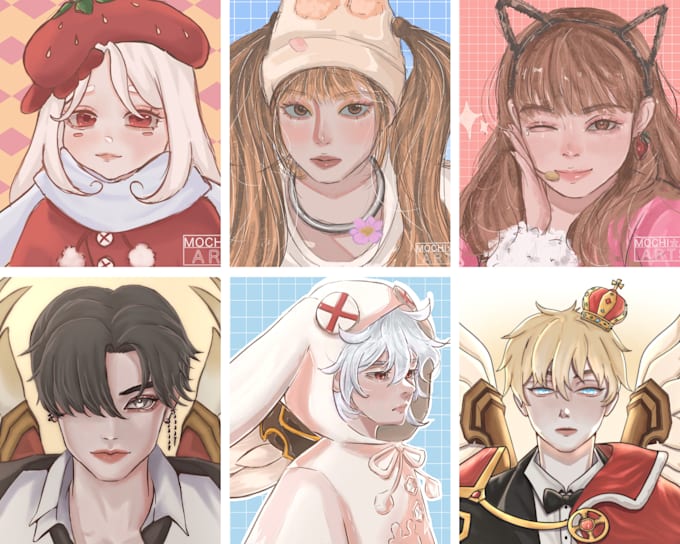 Create a stunning manga or webtoon style digital art for you by Mochimallows | Fiverr