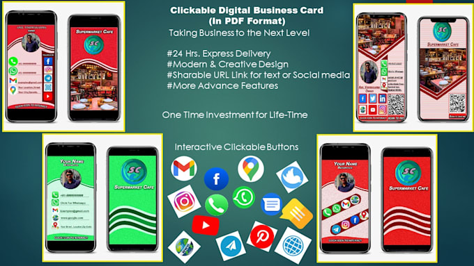 Create printable and clickable digital business cards within 24 hours ...