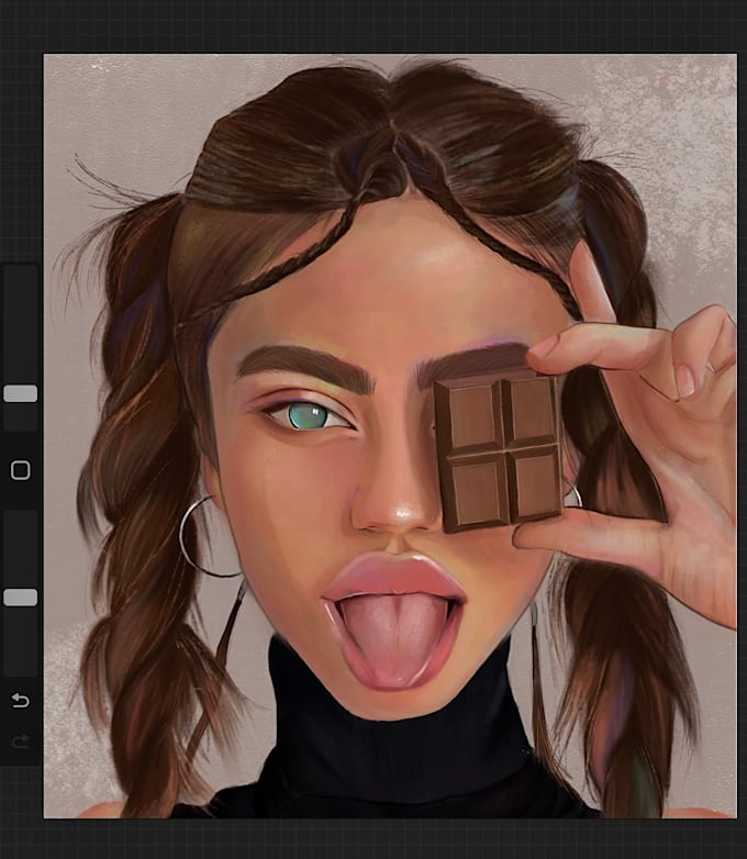 Draw a digital art portrait in realistic style for you by Annalabivka ...