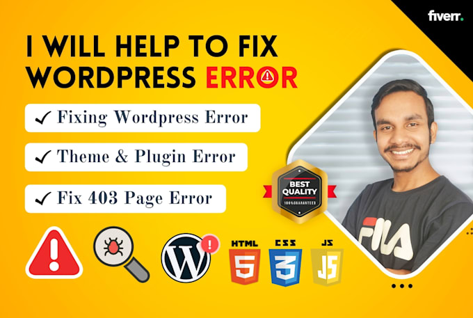 Fix Wordpress Website Issues Errors Bugs Critical Error And Elementor Error By Devatikur