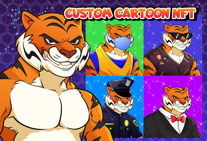 Draw nft cartoon for crypto gaming by Gaviniko | Fiverr