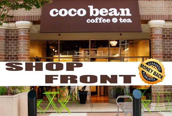 Design stunning shop front sign, amazing, shop front window graphic ...