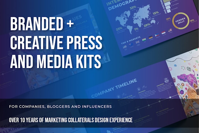 Design a creative and branded media kit, press kit by Roovstudios | Fiverr