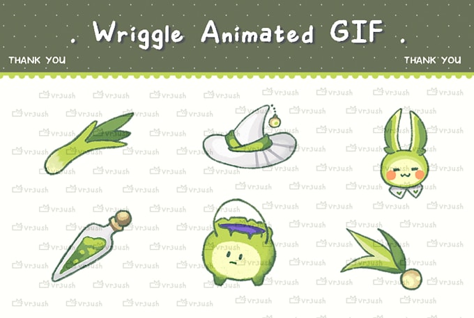 Draw cute animated gif wriggle by Shuicrozz | Fiverr