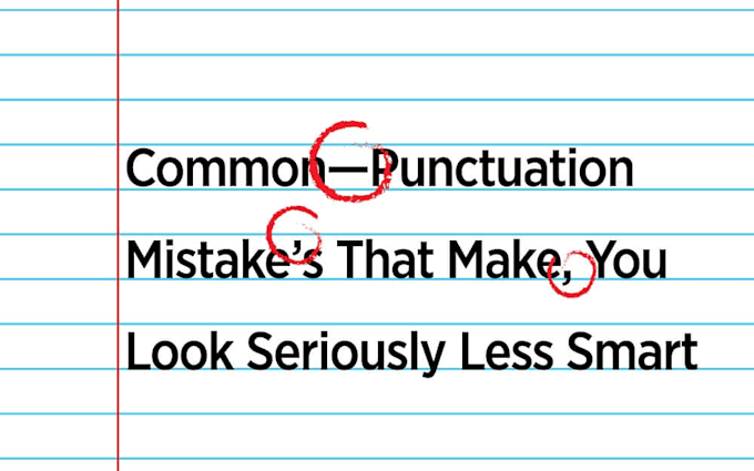 Fix punctuation errors in your document by Giffer6 | Fiverr