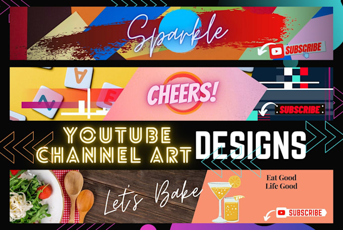 Design a perfect youtube channel art for you by Numanjaved111 | Fiverr