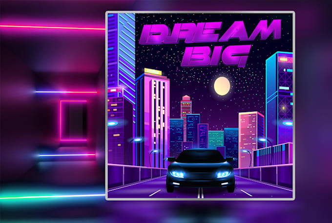 Design neon single cover art or album cover art by Sadafali92 | Fiverr