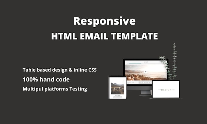 Design a creative html responsive email template by It_juhi | Fiverr