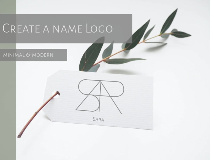 Design a minimal, geometric name logo by Concrete_art | Fiverr