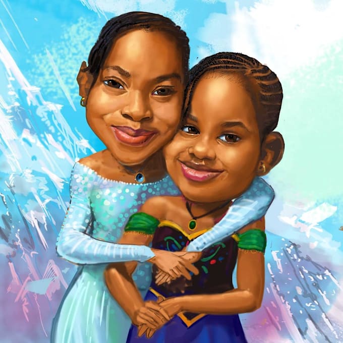 Draw nice cartoons and caricatures by Ochuko | Fiverr