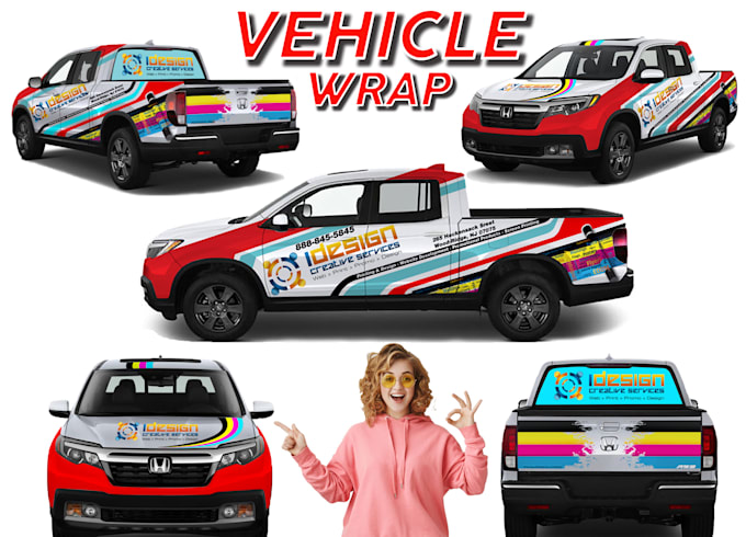 Make an eye catching car, van, and any vehicle wrap design by ...