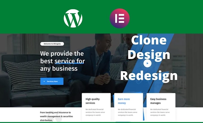 Design, clone, or redesign wordpress website by elementor pro by Ali_niaz | Fiverr