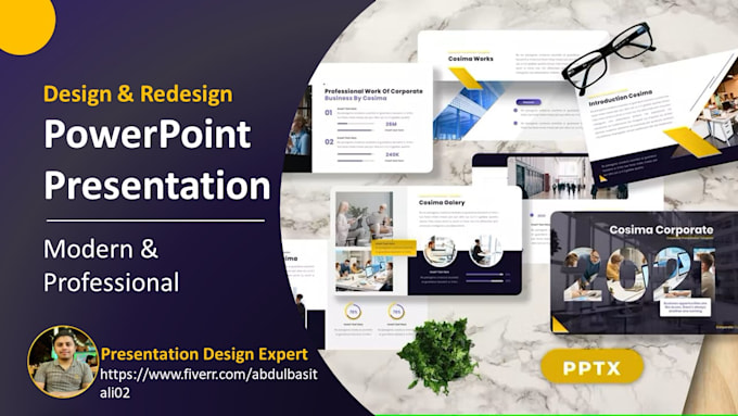 Design or redesign your powerpoint presentation by Abdulbasitali02 | Fiverr