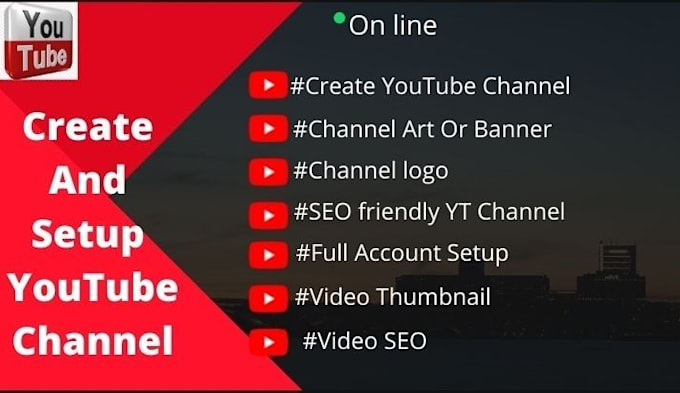 Create youtube channel with full setup for yt branding by ...