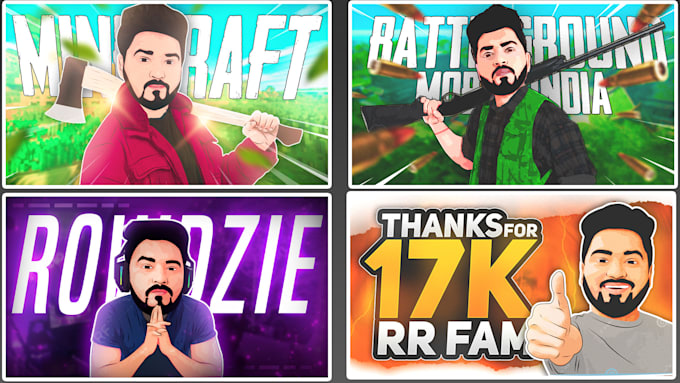 Design vector thumbnails like shroud etc by Kkg_editz | Fiverr