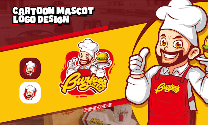 Draw mascot character and cartoon logo design for your business ...