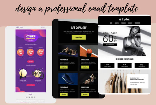 Design a professional email template for you by Servicefor_all | Fiverr