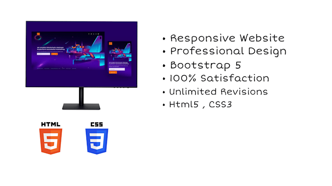 Create a responsive website using html css and bootstrap by ...