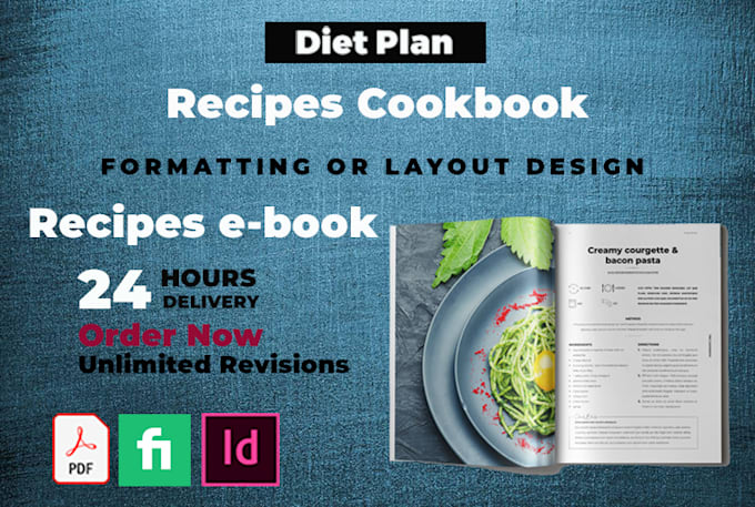 Formatting and layout of your recipes book and cookbook by Tanveerdaud ...