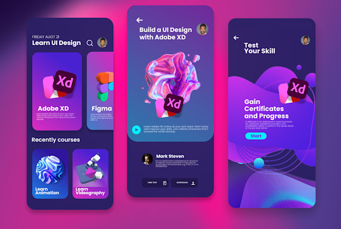Design glassmorphism ui ux with your idea by Alanbob_steven | Fiverr