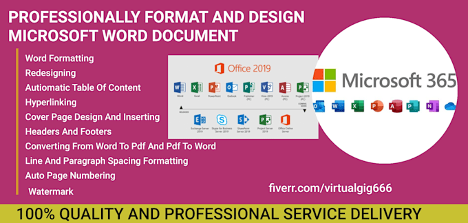 Professionally format and design microsoft word document by ...