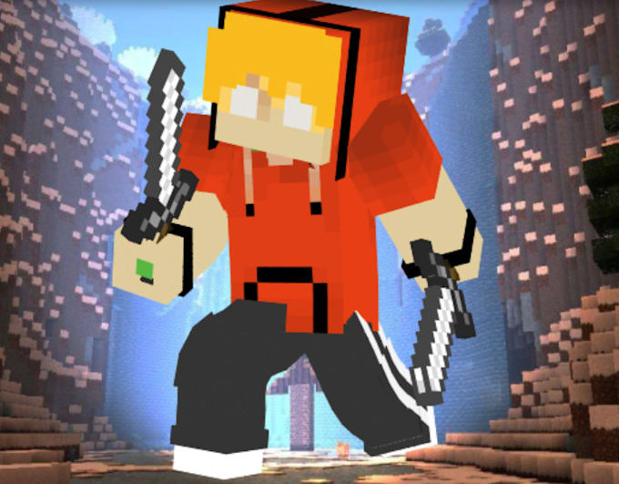 Make a minecraft profile picture for you 3d by Macawplayz | Fiverr