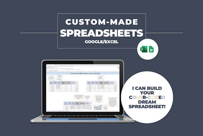 Create awesome custom excel spreadsheets and google sheets by Mariliabg ...