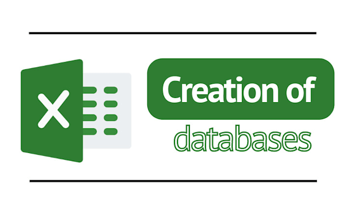 Create databases in excel by Alexanegrete138 | Fiverr