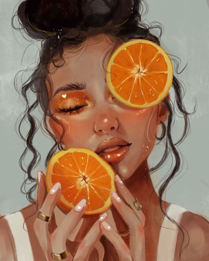 Draw professional illustrations in semi realistic anime style by Imoart ...