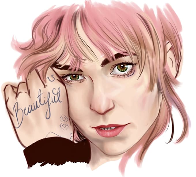 Semirealistic portraits for you, about your oc or irl people by Nidinen ...