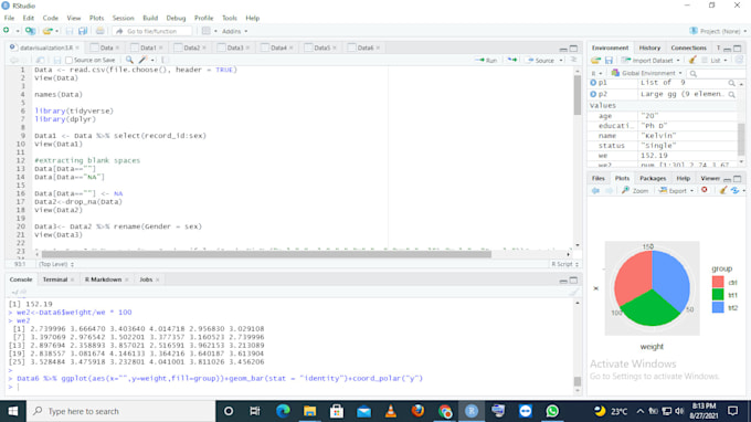 Design best data models and data visualization in r by Kenny_kesh | Fiverr