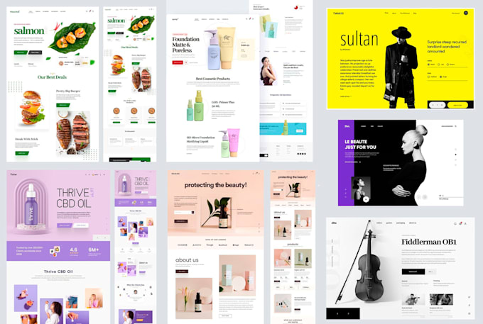 Design clean and professional website ui ux and landing page design by ...