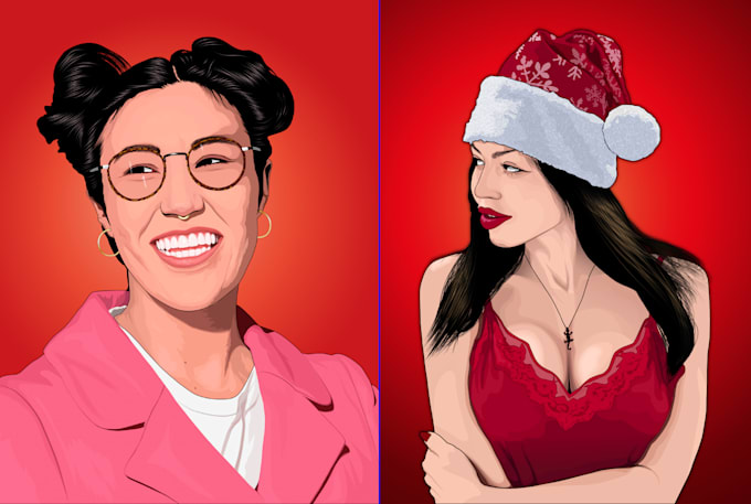 Draw digital realistic portrait illustration in 24 hours by ...