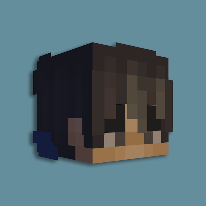 Make a 3d minecraft head profile picture by Xentyl | Fiverr