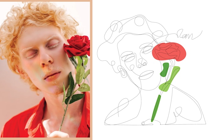 Draw illustration with continuous line art 24 hours by Namdinhdesign ...