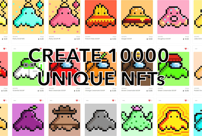 Create an awesome 10,000 nft collection by Fatima_cj | Fiverr
