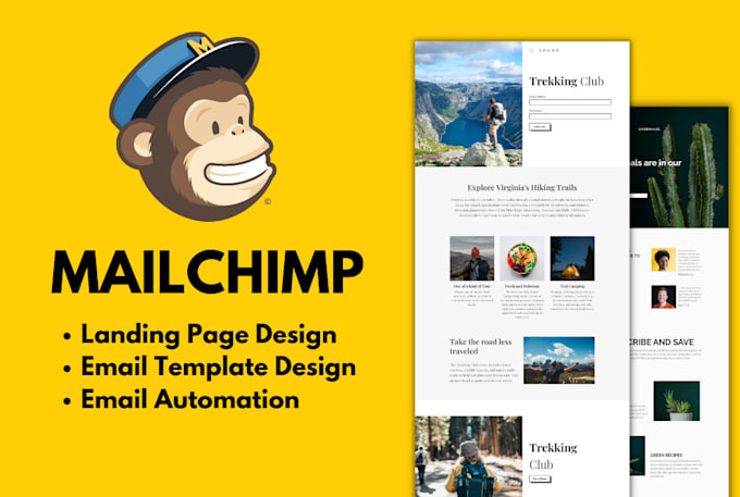 Build mailchimp landing page, mailchimp automation, email templates by ...