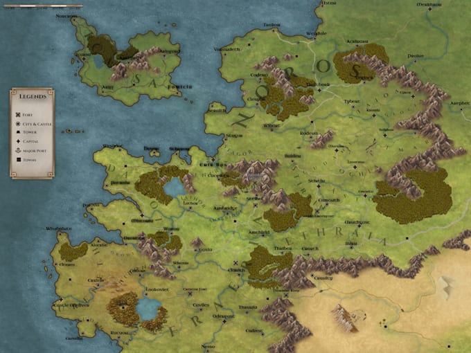 Make a map on inkarnate for you by Map_kas | Fiverr