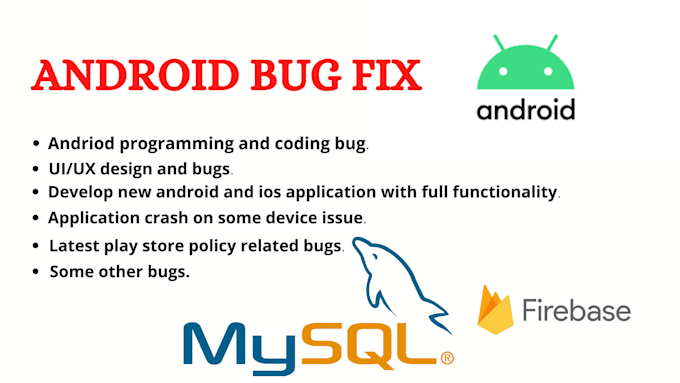 Fix your android bug and errors in android studio by Usamasam33 | Fiverr