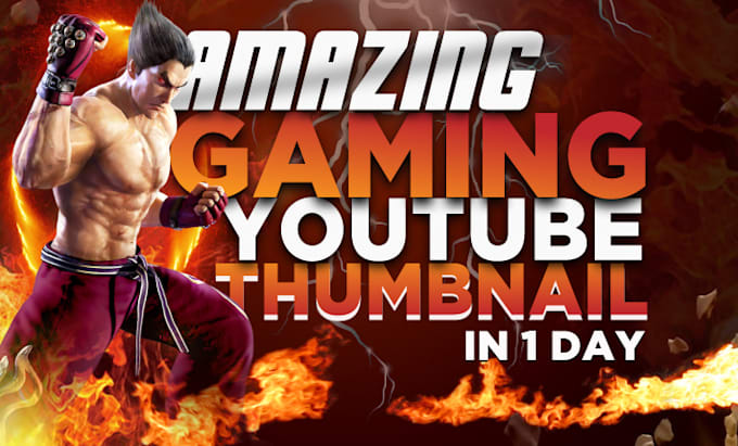 Design amazing youtube gaming thumbnail design in 1 day by Polash700 ...