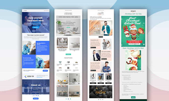 Design mailchimp email template or newsletter for marketing by ...