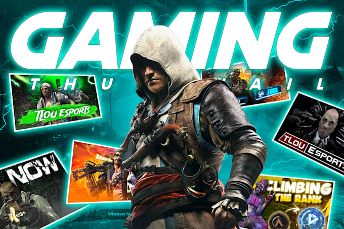 Do eye catchy gaming youtube thumbnail only in 24hrs by Cool_rohan | Fiverr