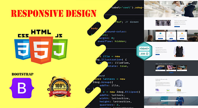 Create html css design and redesign with responsive by Webabdullah | Fiverr
