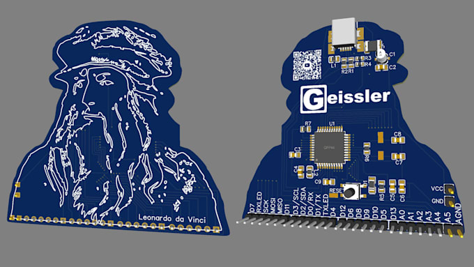 Create customised pcb shapes by Geissler_ind | Fiverr