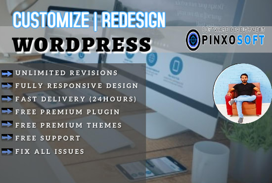 Revamp,redesign, customize and fix issues wordpress website by ...