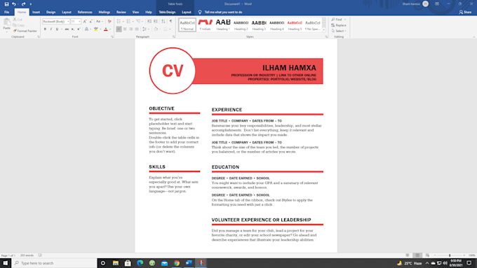 Create your interactive cv, resume design by Kashifkhan612 | Fiverr