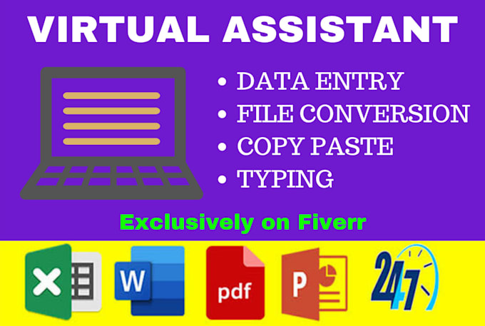 Be your virtual assistant for data entry, typing, copy paste and file conversion by Raoaburehan ...