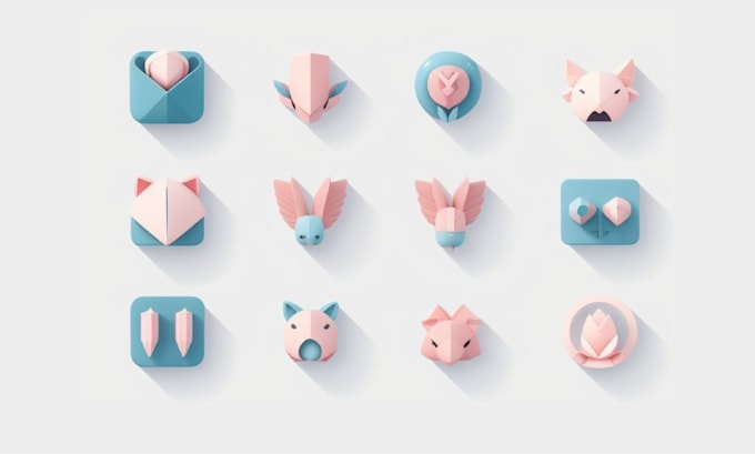 Design professional icon set for web, app, e commerce, and social media ...